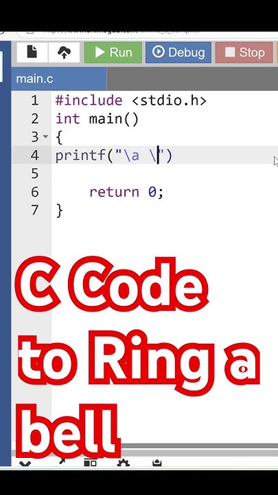 #coding C Code to Ring a bell. #viralvideo #shorts. @Code_Oops - YouTube