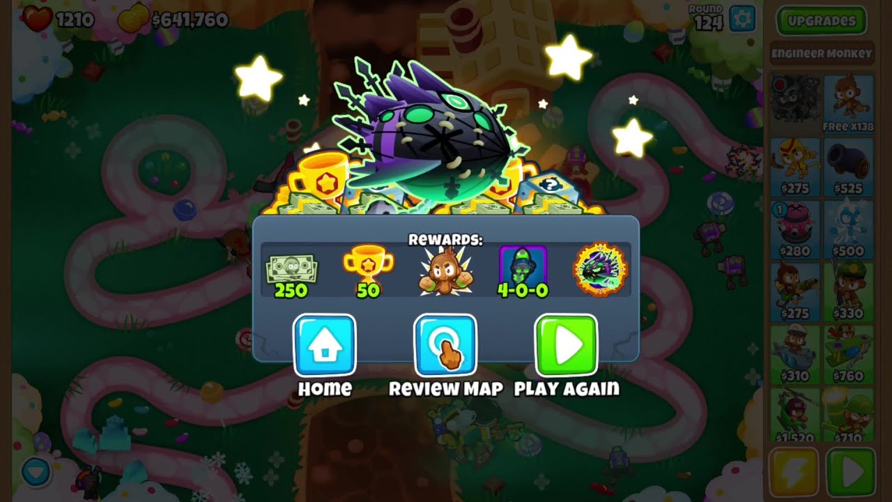 BTD6 - Elite Boss Bloon week 62 - Lych on "Candy Falls" - YouTube