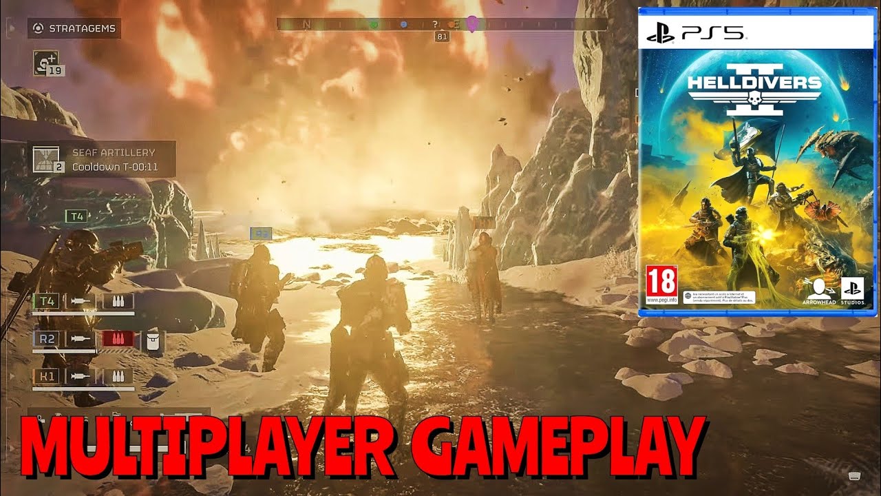 PS5: HELLDIVERS 2 Multiplayer Gameplay (4 player co-op) - YouTube