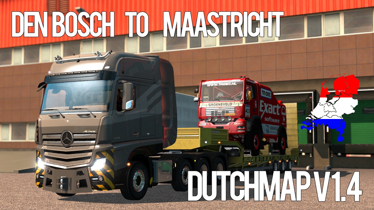 Euro Truck simulator 2 | The Dutch map V1.4 | Den Bosch to Maastricht ...