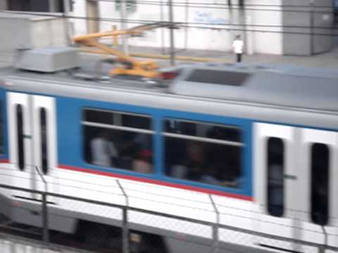 MRT crossing at Evangelista Bridge - YouTube