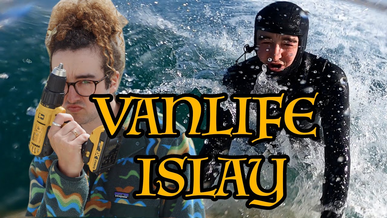 VANLIFE on Islay- Surfing ALONE in the Hebrides + PERFECT BEACH PARKUP ...