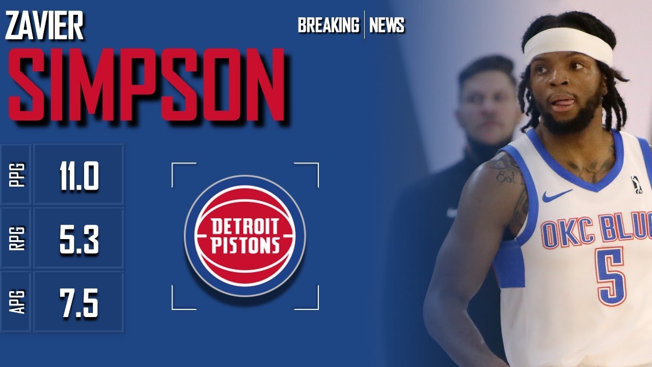 DETROIT PISTONS: Zavier Simpson ᴴᴰ - YouTube