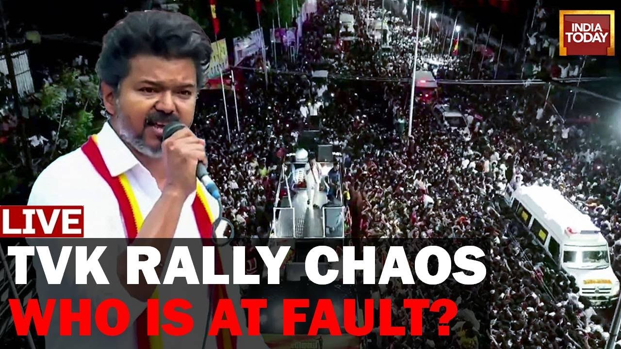 Vijay Rally LIVE: Thalapathy Vijay Karur Stampede | Vijay Rally ...