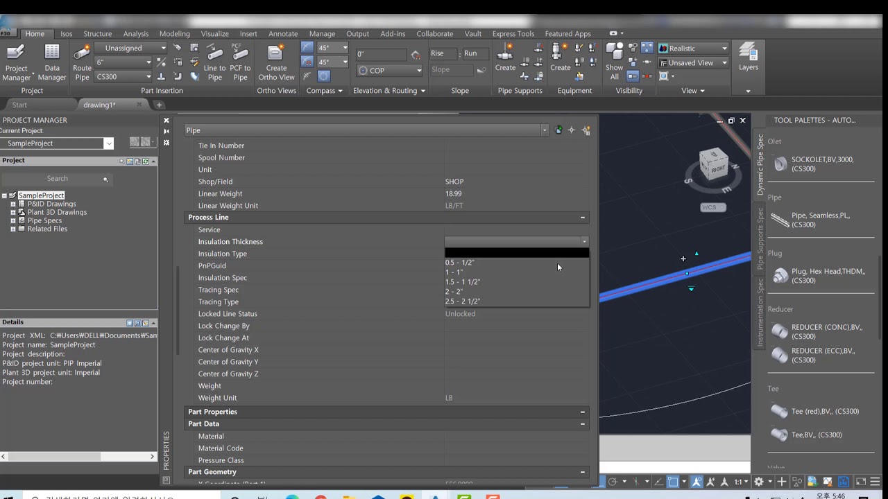 47 To add insulation to a pipe - AutoCAD - YouTube