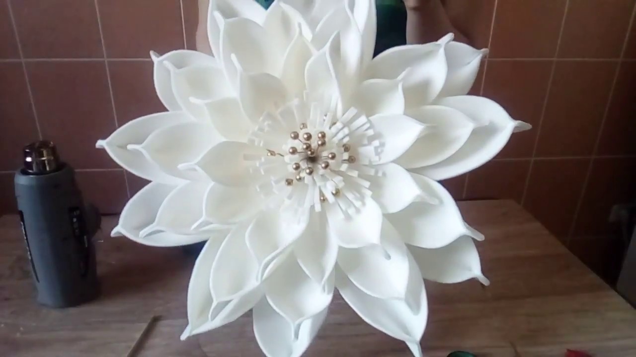 БЕСПЛАТНЫЙ МК. Цветок для фотозоны./ Free master class. Large flower of ...