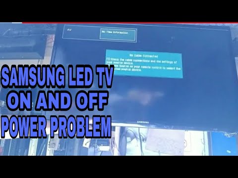 SAMSUNG LED TV ON AND OFF POWER PROBLEM - YouTube