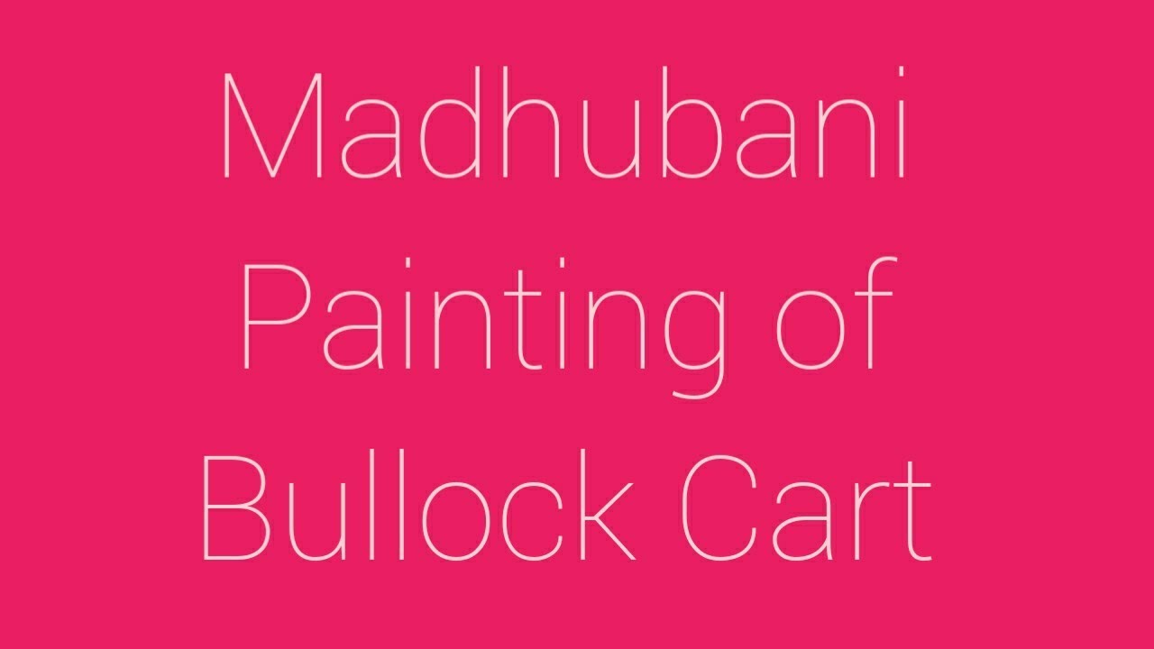 How to draw Bullock Cart step by step || Madhubani painting || - YouTube