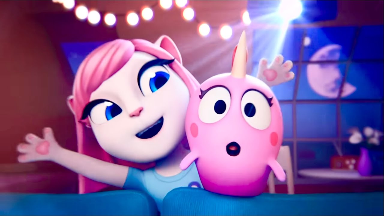 Talking Angela Noite de cinema NOVO Desenhos Animados Para Bebês - YouTube