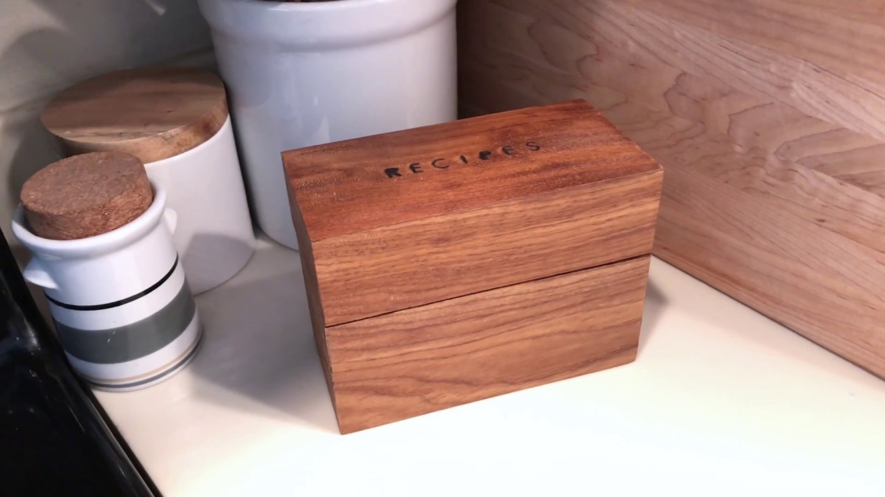 Making A Recipe Box YouTube Making A Recipe Box YouTube