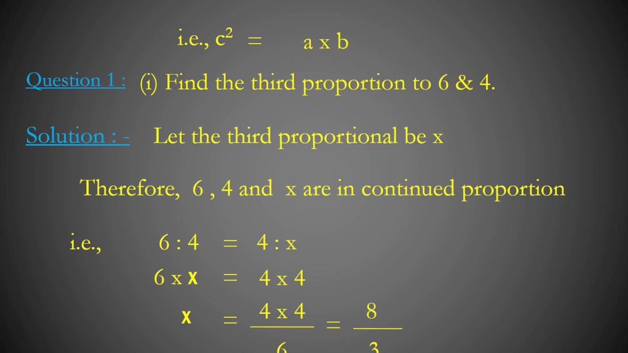 Proportion - English - YouTube