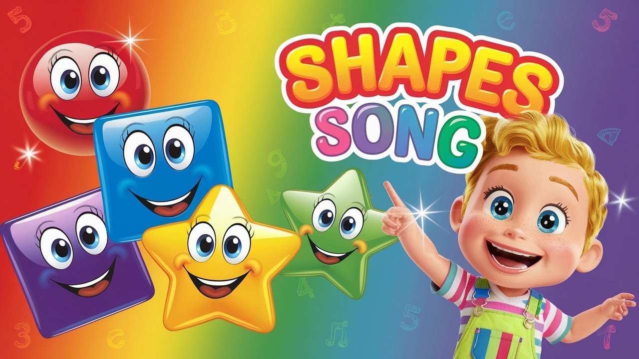 🔺⭐ "Shapes Song for Kids | Learn Shapes with Fun Music | Preschool ...