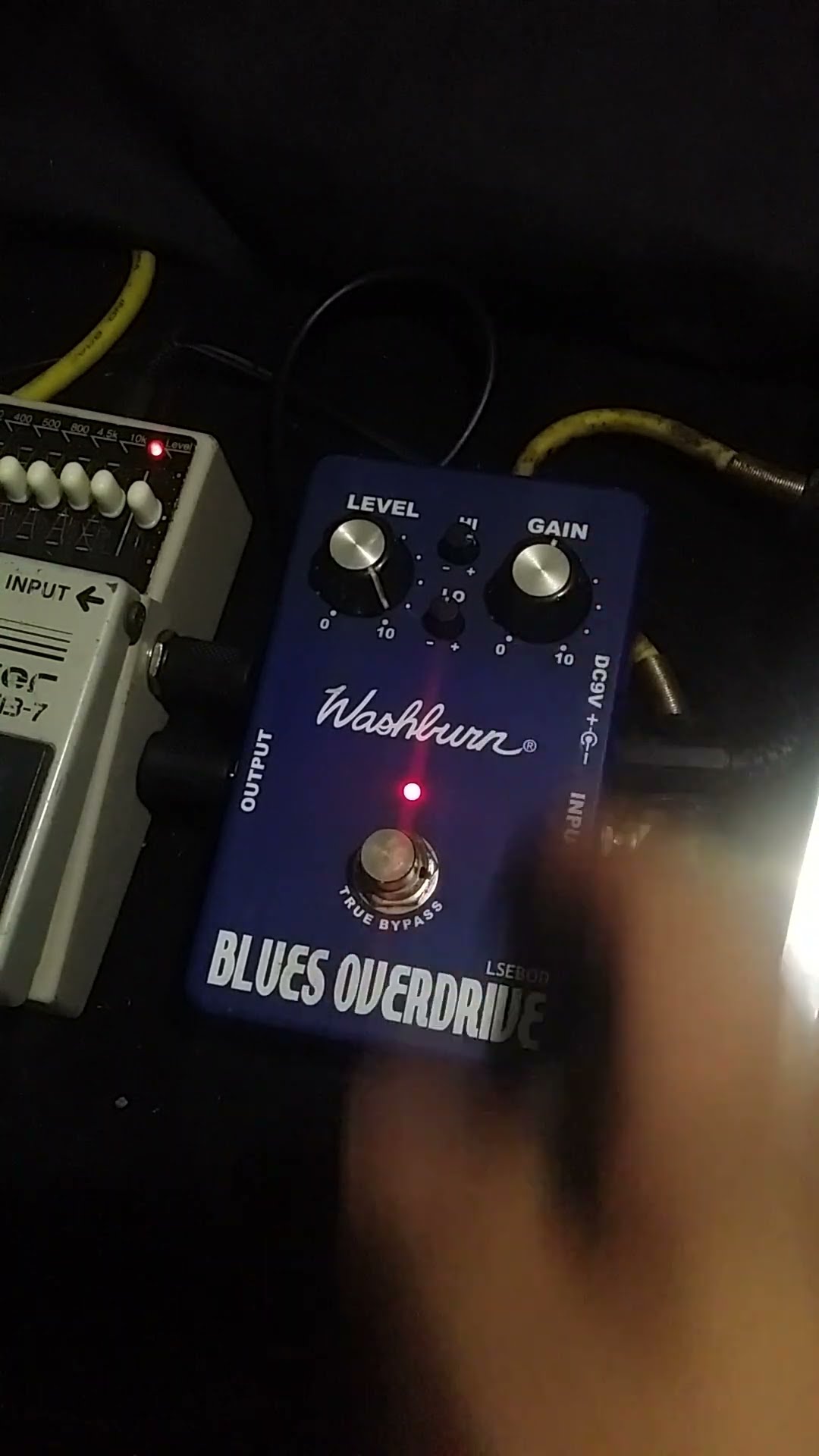 Washburn LSEBOD Blues Overdrive guitar pedal? ALL GAIN KNOB demo at ...