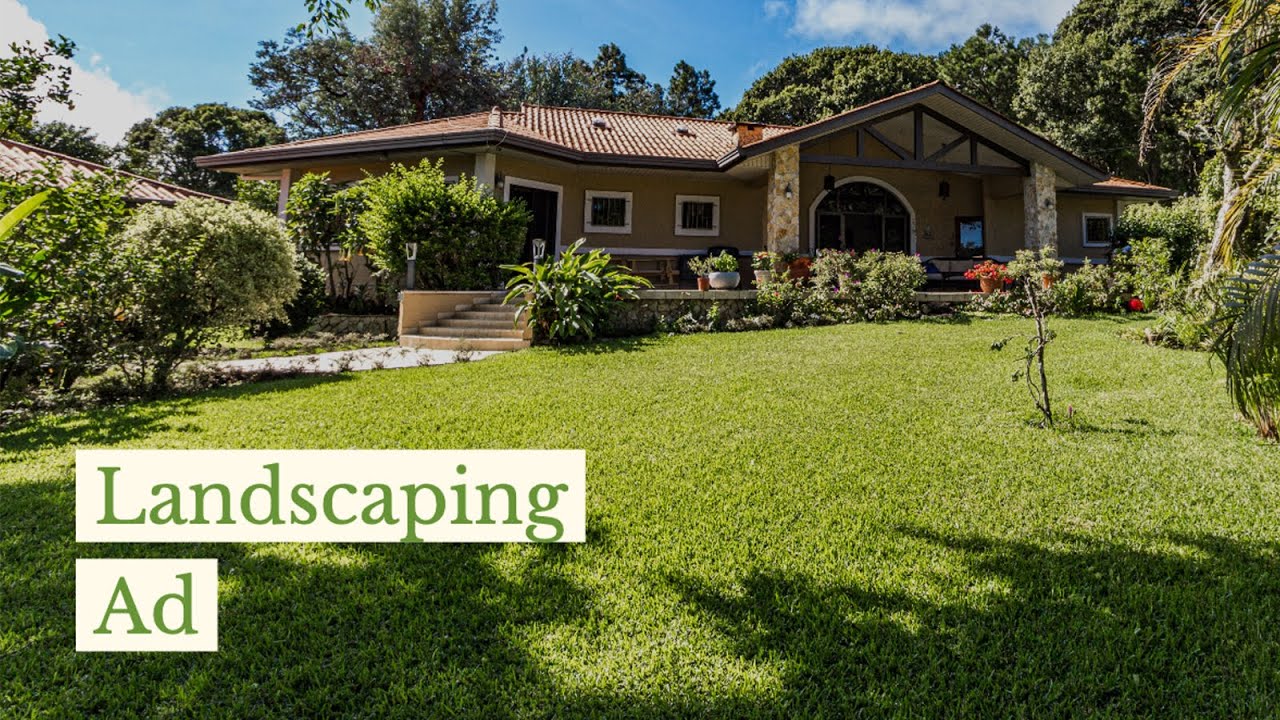 Landscaping Ad Video Template (Editable) - YouTube