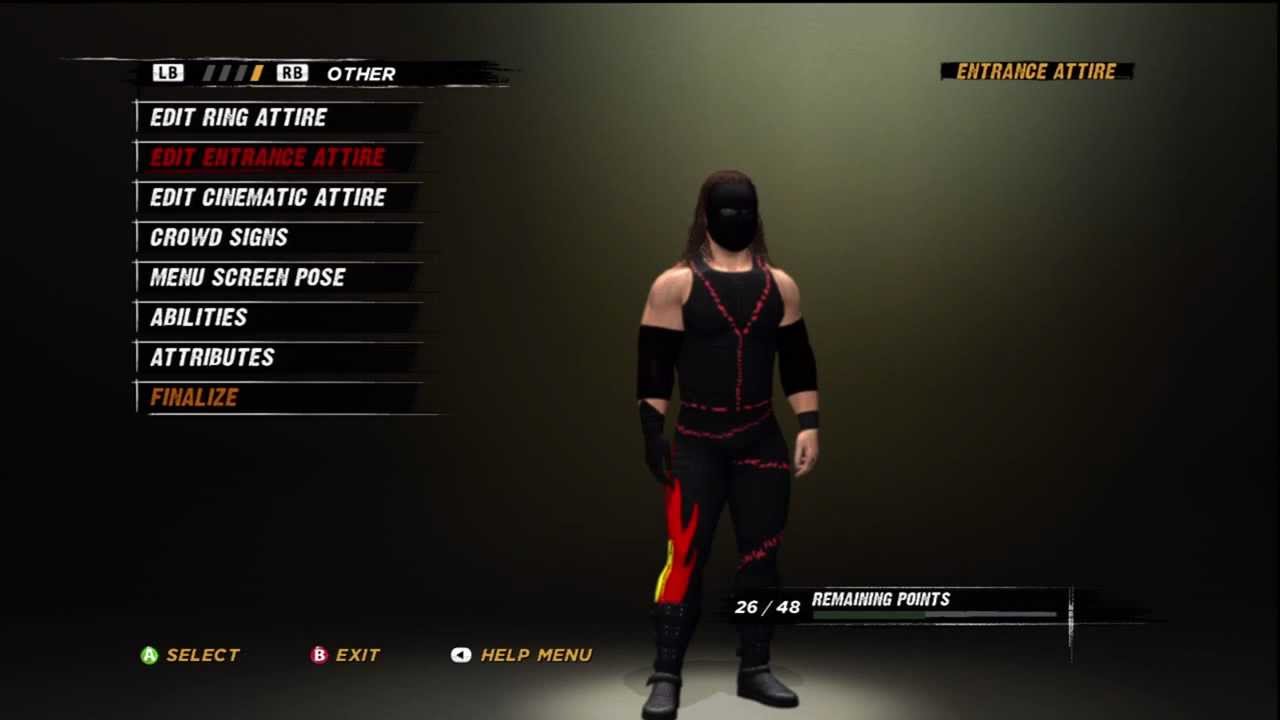 WWE 12 Kane CAW Finished - YouTube