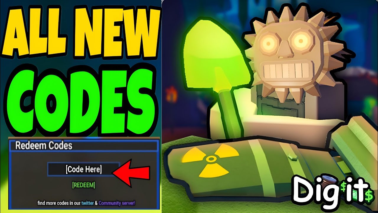 NEW UPDATE CODES DIG IT_DIG IT CODES_DIG IT CODES ROBLOX IN 2025 NEW ...