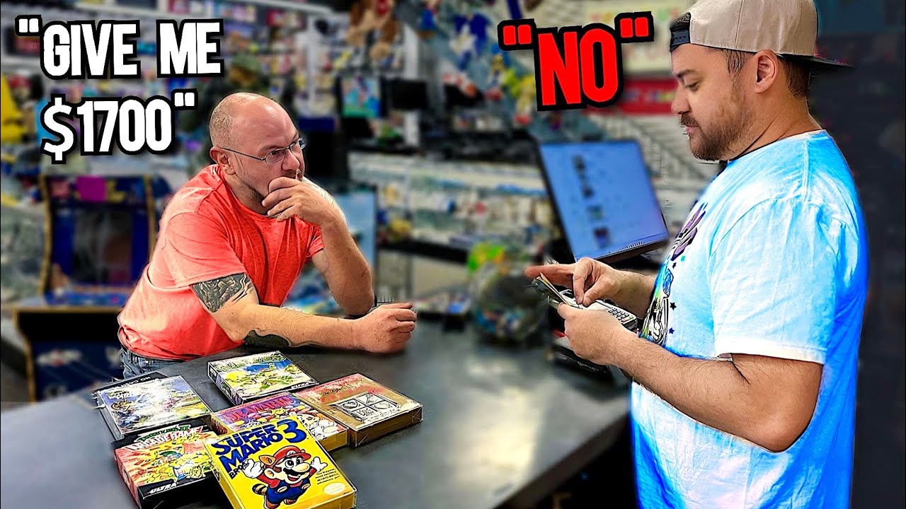 Game Store's TOUGHEST negotiation yet.. - YouTube