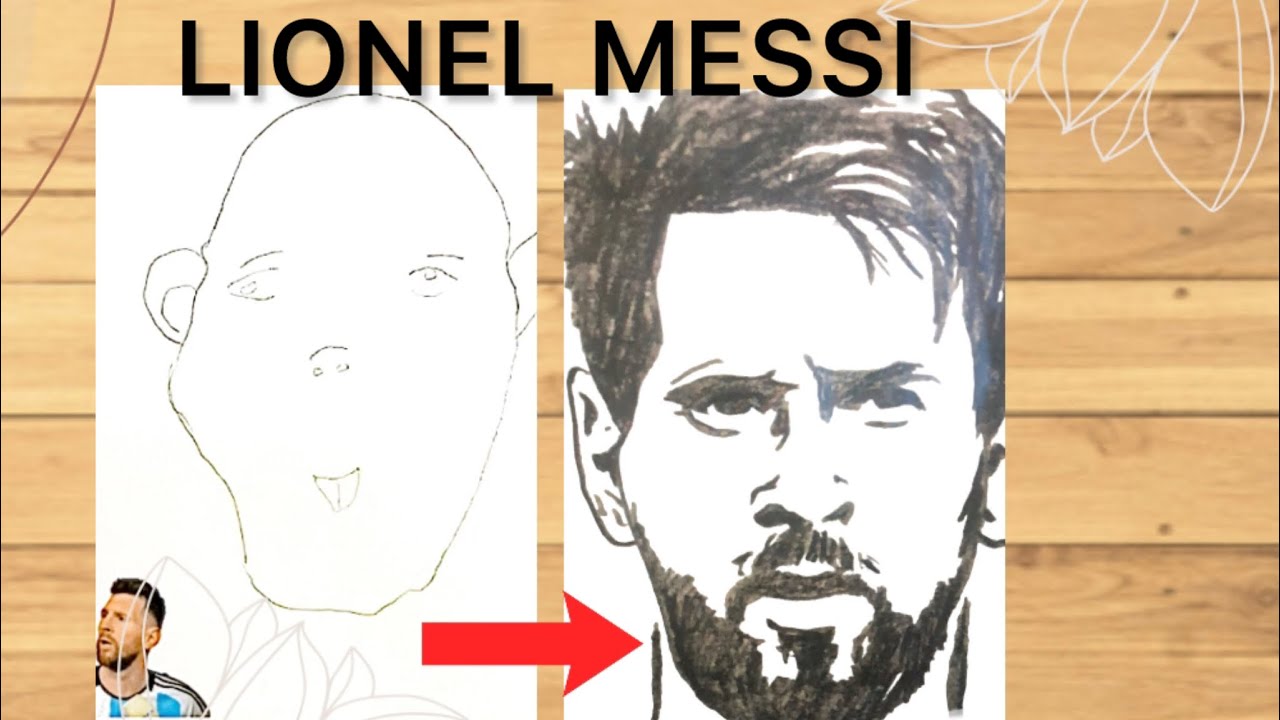 How To Draw Lionel Messi | how to draw lionel messi easy | # ...