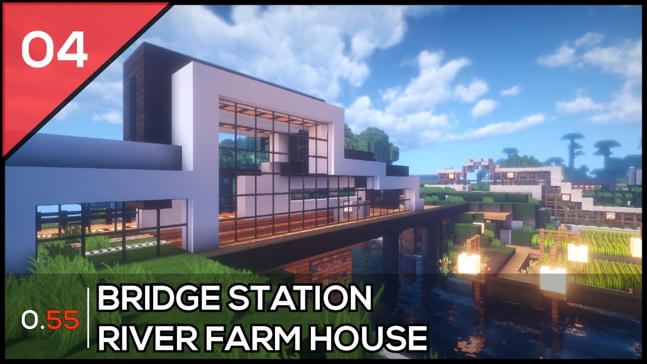 MINECRAFT HOUSE DESIGN | River Bridge Farmhouse [Architecture showcase ...