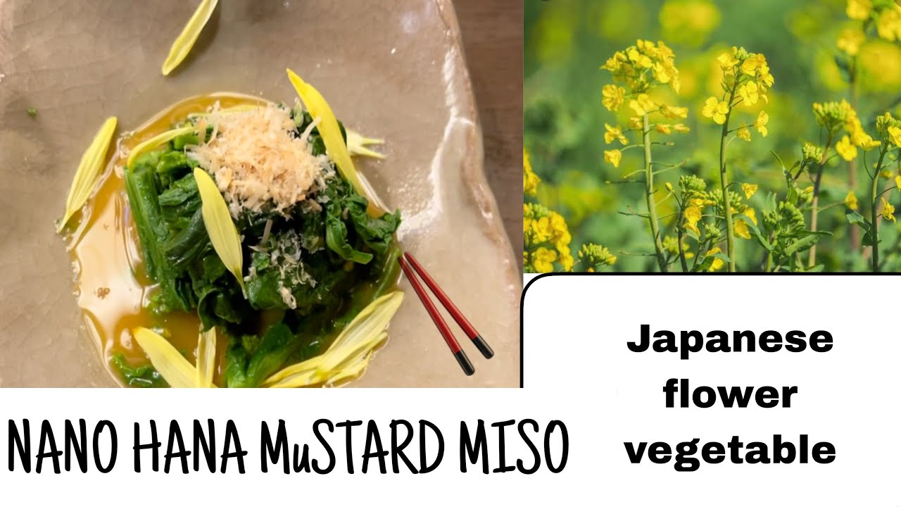 Japanese Flower vegetable NANO HANA ,Mustard Miso cooking #Short - YouTube