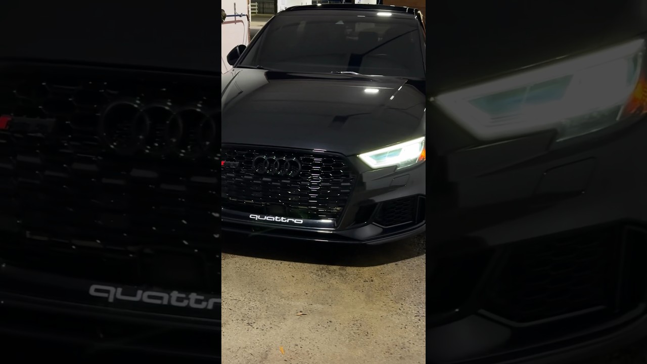 Clean Black Audi RS3 8V #audi #rs3 #turbo - YouTube