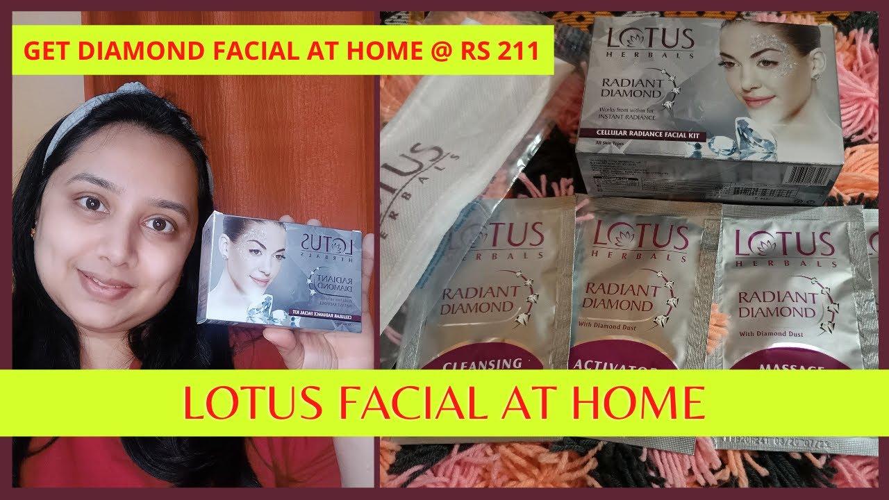 Lotus Herbal Radiant Diamond Facial Kit // Facial At Home (parlour ...