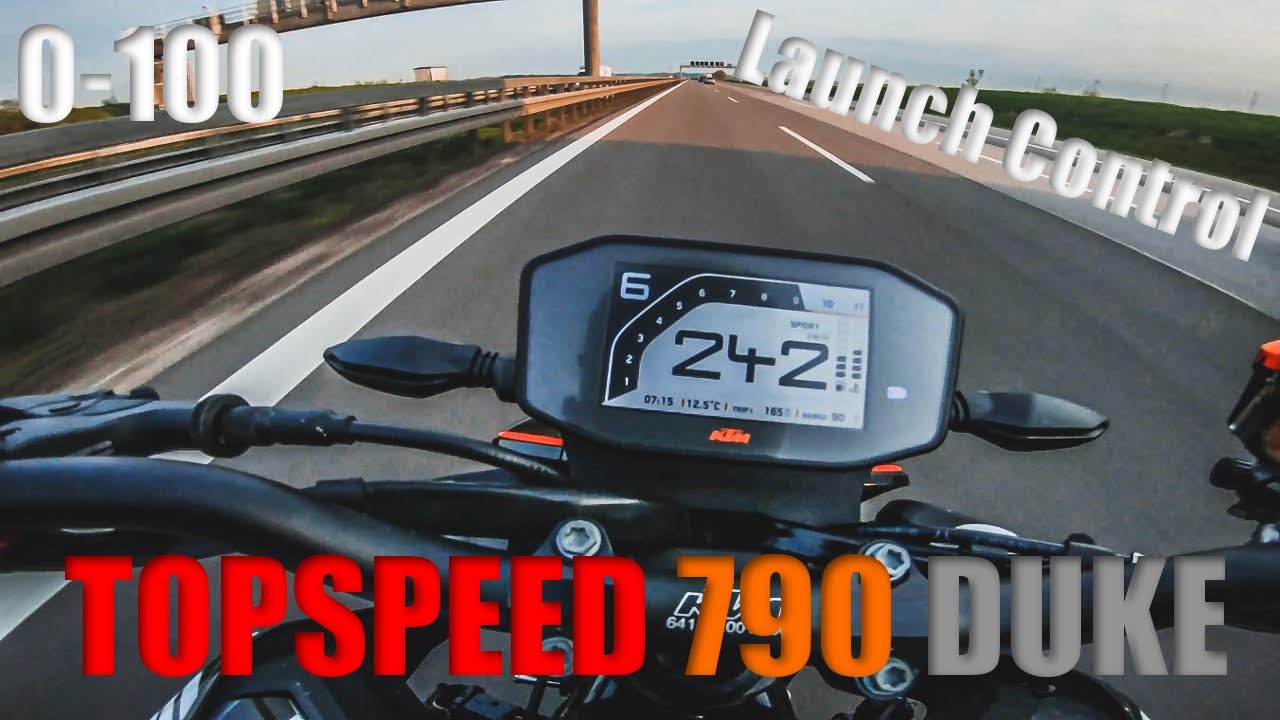 KTM 790 Duke | Topspeed | 0-100 - YouTube