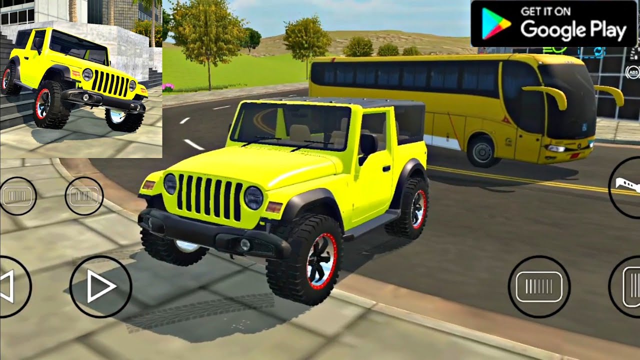 Mahindra Thar Yellow Colour Modified | Car Game - YouTube