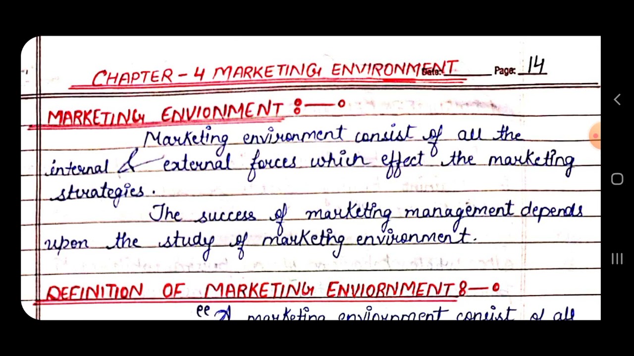 MARKETING MANAGEMENT|MARKETING ENVIRONMENT|MEANING OF MARKETING ...