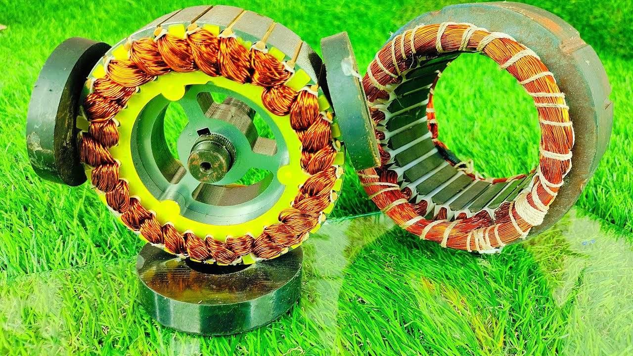 Generate 220V Electricity using a large home Fan for free! - YouTube