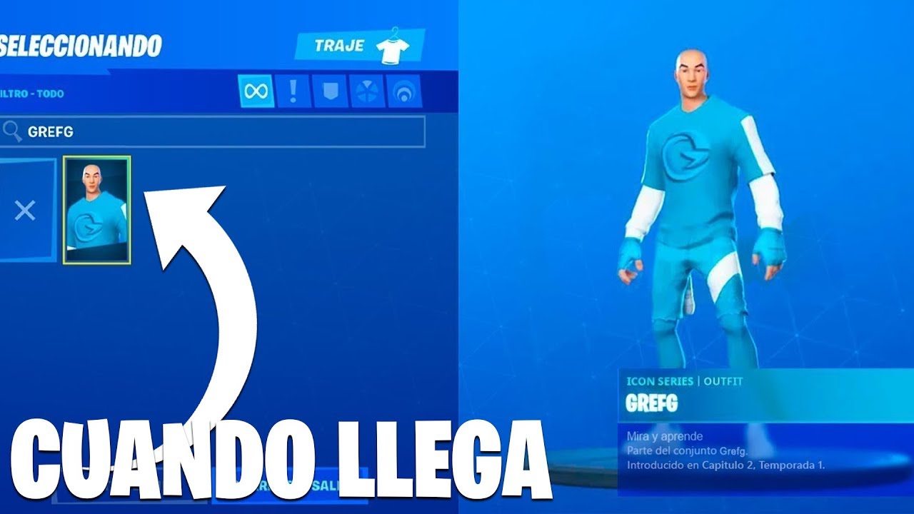 LA SKIN DE THEGREFG EN FORTNITE CUANDO VA A LLEGAR? SKIN DE GREFG ...