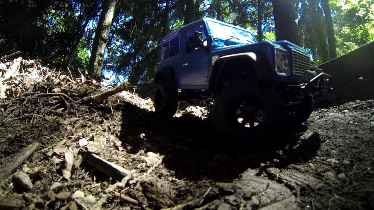 JRP RC - Custom Axial Scx10 Land Rover Defender D90 - First Time In The ...