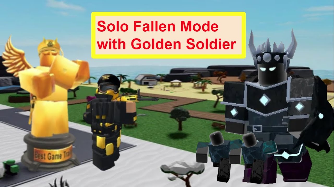 Solo Fallen with Golden Soldier | ROBLOX Tower Defense Simulator - YouTube