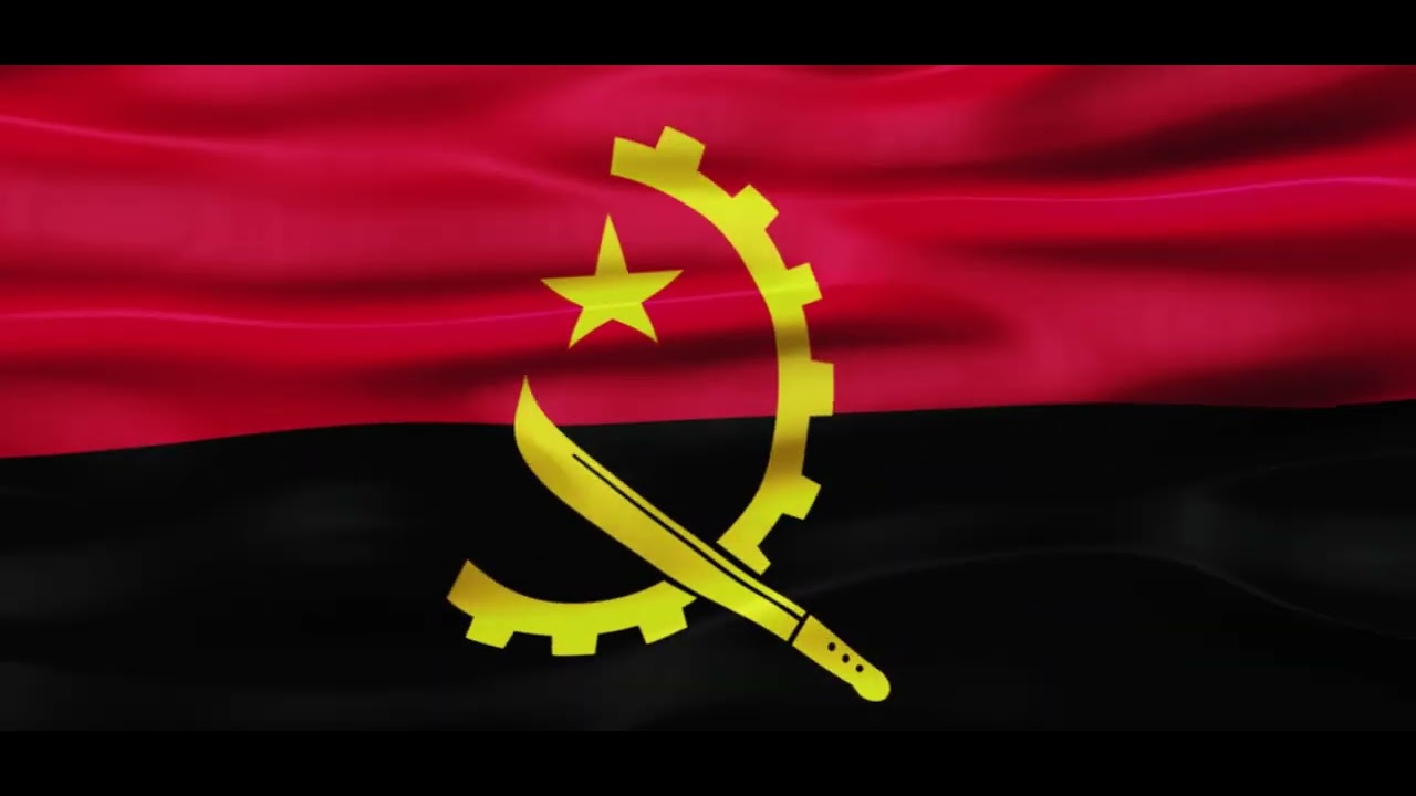 Flag of Angola animation. | Флаг Ангола анимационный - YouTube