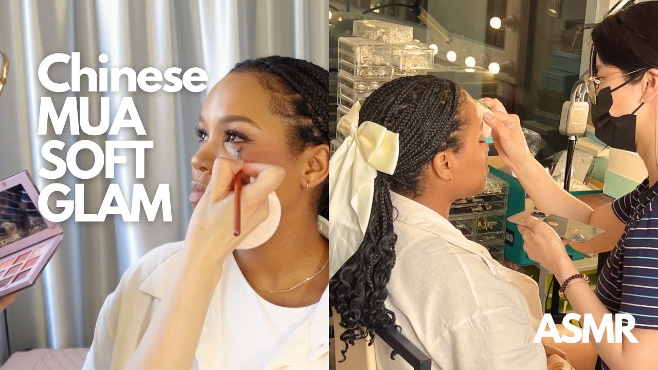 ASMR : 🎀HIGHLY RATED CHINESE MUA DID MY MAKEUP | MAKEUP THERAPY | BLACK ...