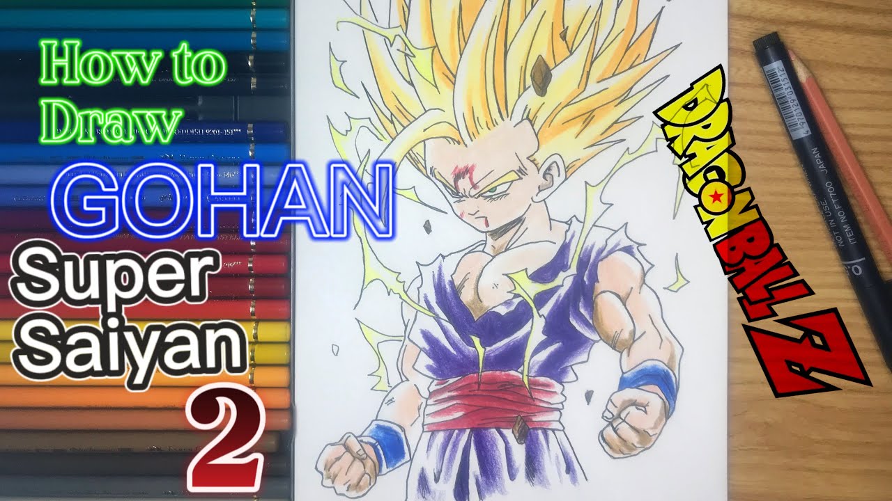 How to Draw GOHAN SSJ2 - YouTube