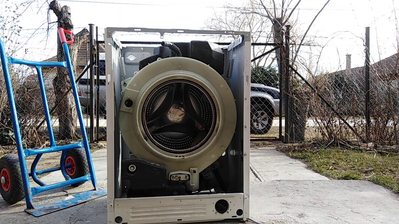 Brick in washing machine 1 - YouTube