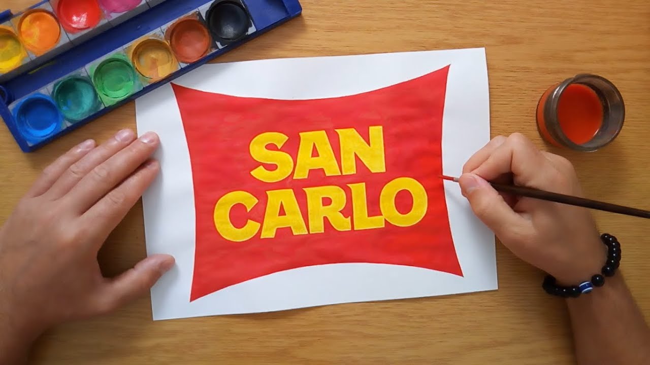 Come disegnare il logo di SAN CARLO - How to draw the SAN CARLO logo ...