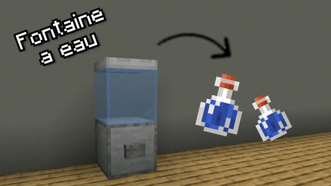 🚰 COMMENT FAIRE UNE FONTAINE À EAU SUR MINECRAFT ? - YouTube