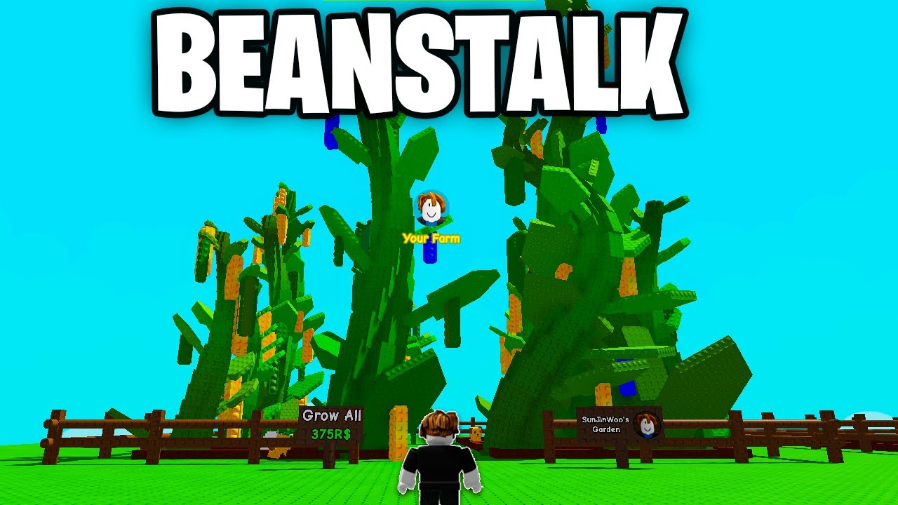 I Created a BEANSTALK Only Garden in Roblox Grow a Garden... - YouTube