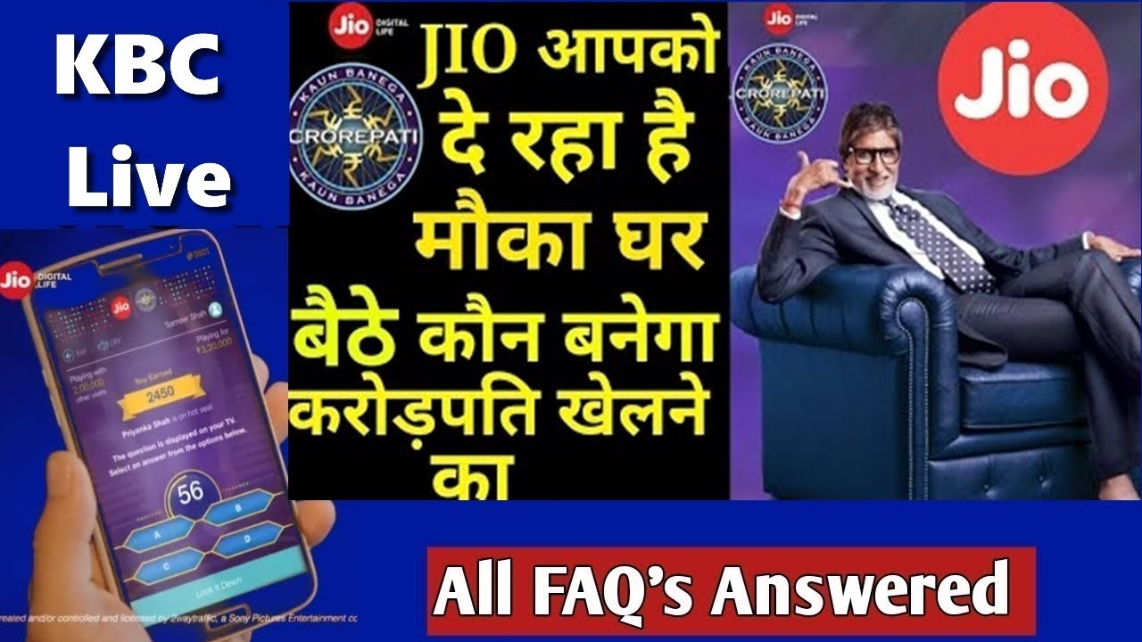 Jio Kaun Banega Crorepati Jio KBC Ghar Baithe Jito Jackpot Tb Hindi ...