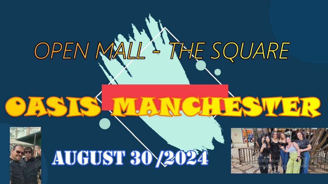 OASIS MANCHESTER OFFICIAL COVER - OPEN MALL THE SQUARE - SP -BRASIL ...