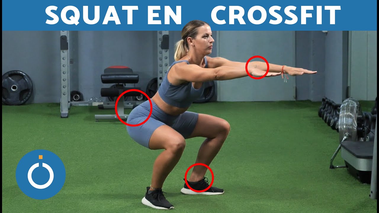 Comment faire des SQUATS en CROSSFIT Technique de base - YouTube