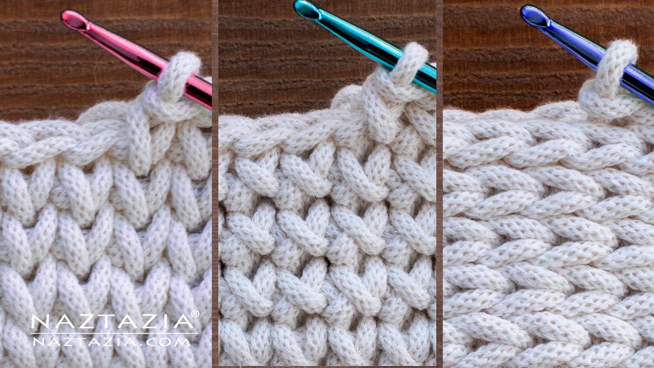SINGLE CROCHET VARIATIONS - How to Crochet Cross Stitch Waistcoat and ...