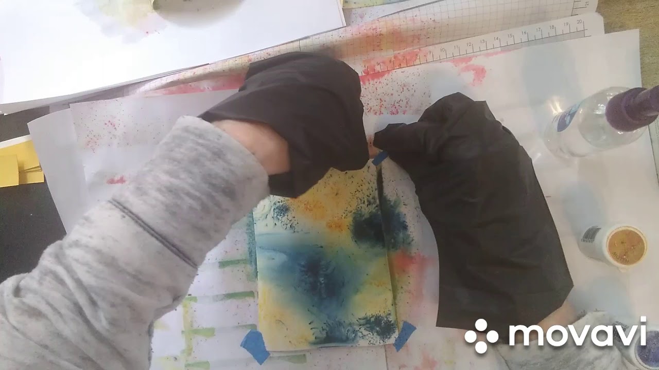 Stampin Up pigment sprinkles technique - YouTube