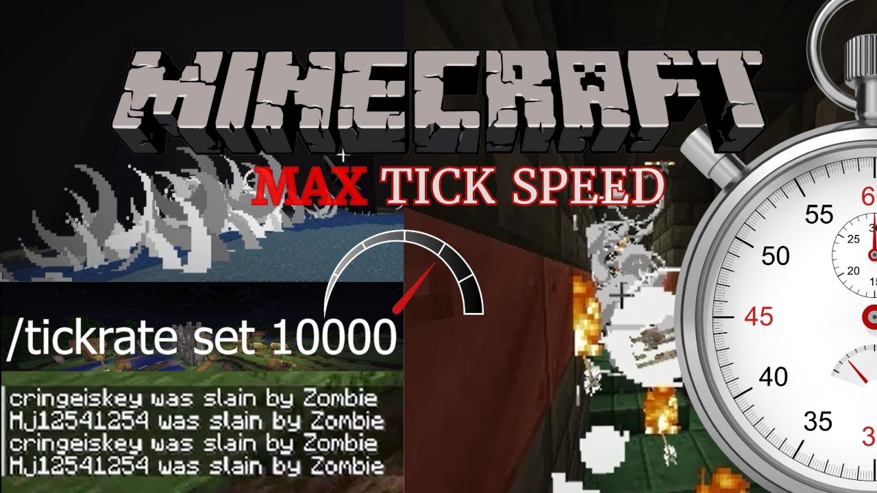 Beating Minecraft at MAX Tick Speed (100x Speed) - YouTube
