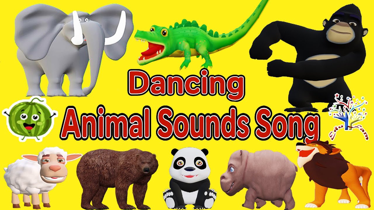 The Animal Sounds || Animal Dance Song AD123 || Edufam Kids nursery ...