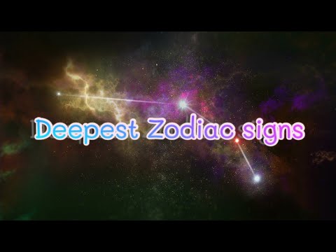 Are you a deep person?(zodiac signs) part 2 - YouTube