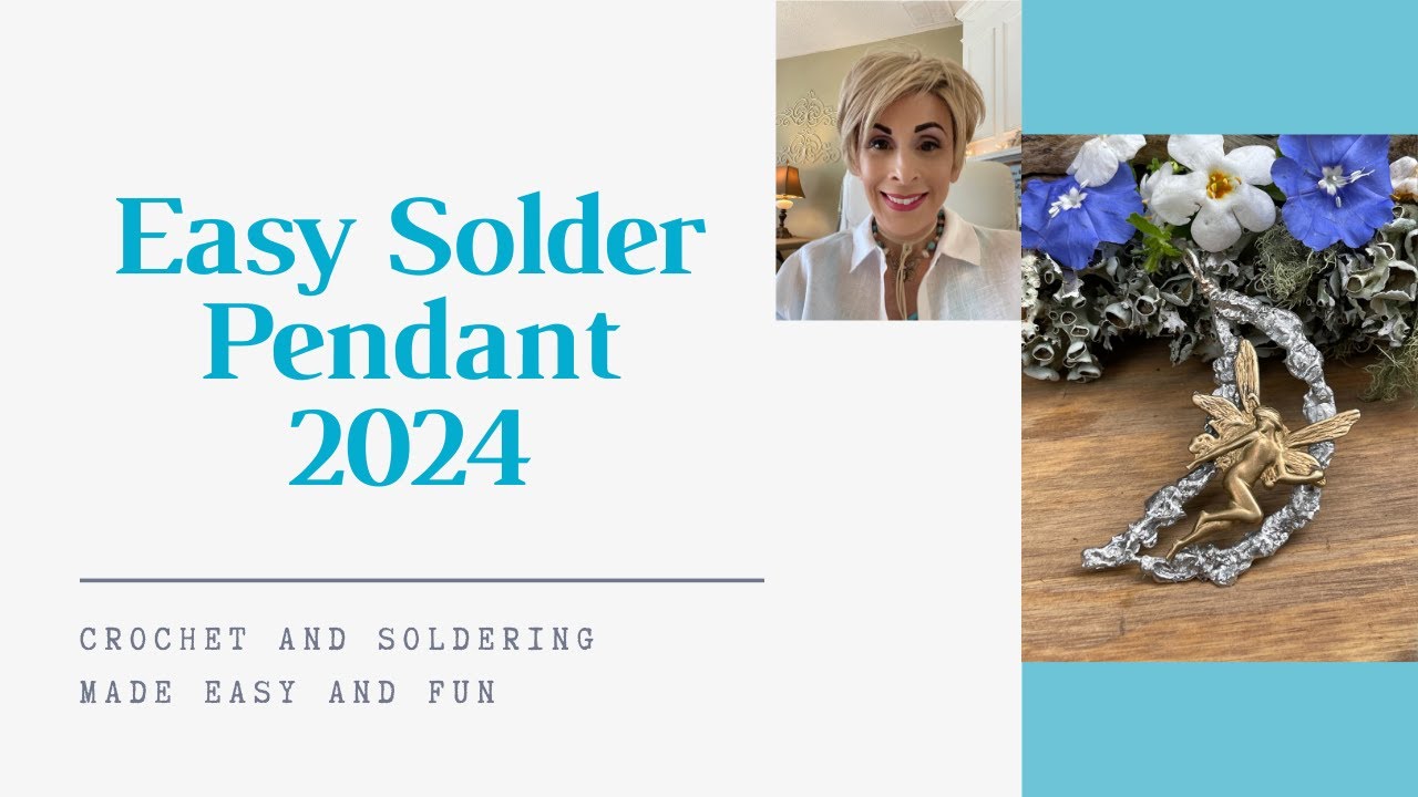 Easy Solder Pendant/ Half Moon Textured Solder Pendant - YouTube