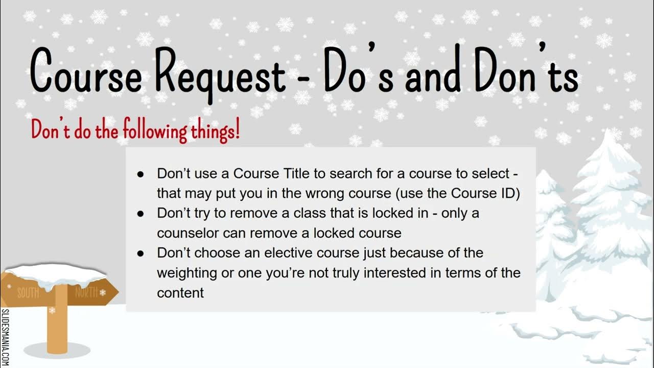 Directions for Entering Course Requests in SIS StudentVUE 2024-2025 - YouTube